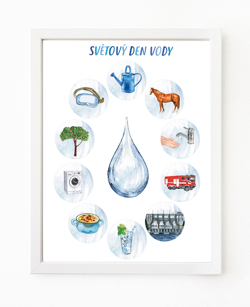 Den vody - plakát zdarma ke stažení - Atelier V lese